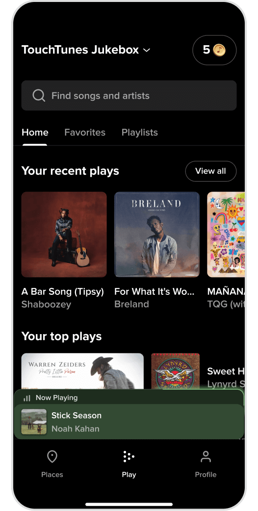 TouchTunes app | TouchTunes